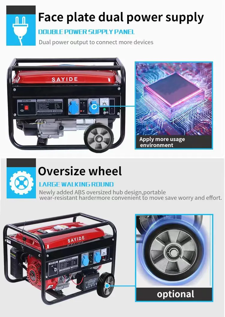 7.5hp Ohv Electric Start Gasoline Engine Generator 2kw 3kw 5kw Price ...