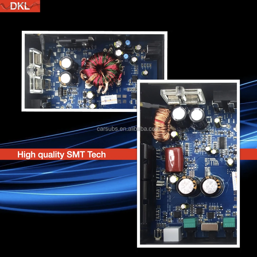 Car Active Subwoofer Box Amplifier Mono Rms 500w Bass Amp Peak 1000w Class D Car Amplifier ...