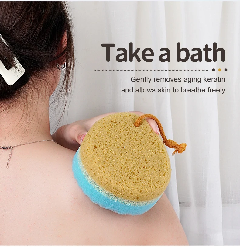 Three-color Small Wave Bath Sponge Bath Back Rub Honeycomb Seaweed ...