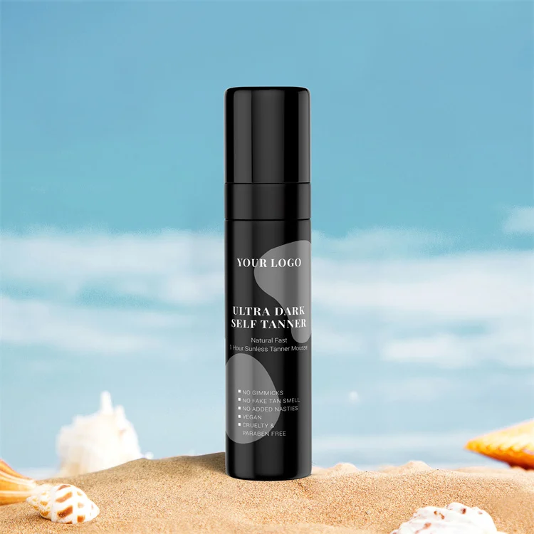 Organic Sunless Foam Custom Logo Body Bronze Ultra Violet Dark Fake Tan ...