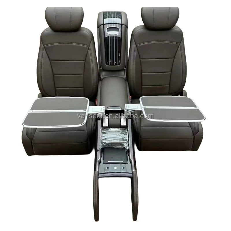 Newest Factory Auto Folding Table Van Rear Seats Kit with Armrest ...