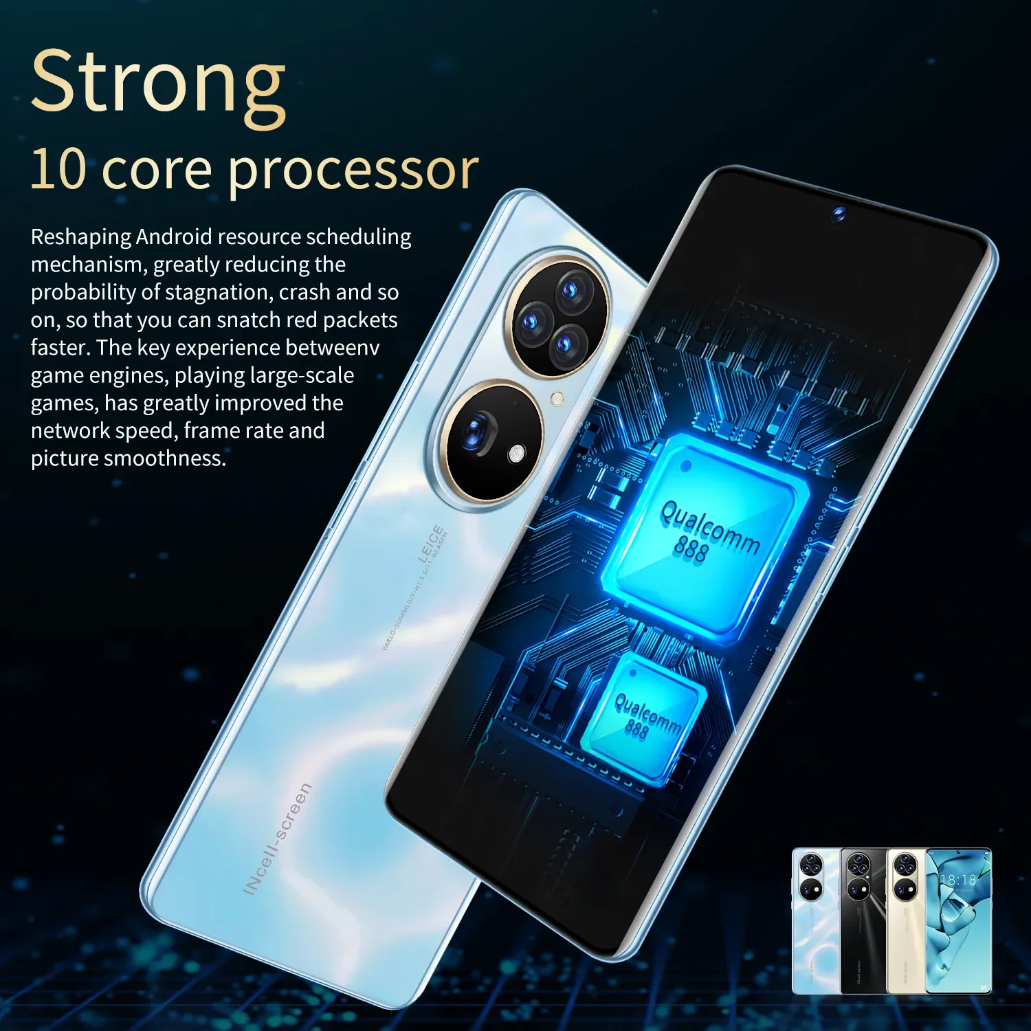 Cheap Smart Phone P50 Pro 7.3 Inch 16GB+1TB Large Memory Smart Phone ...
