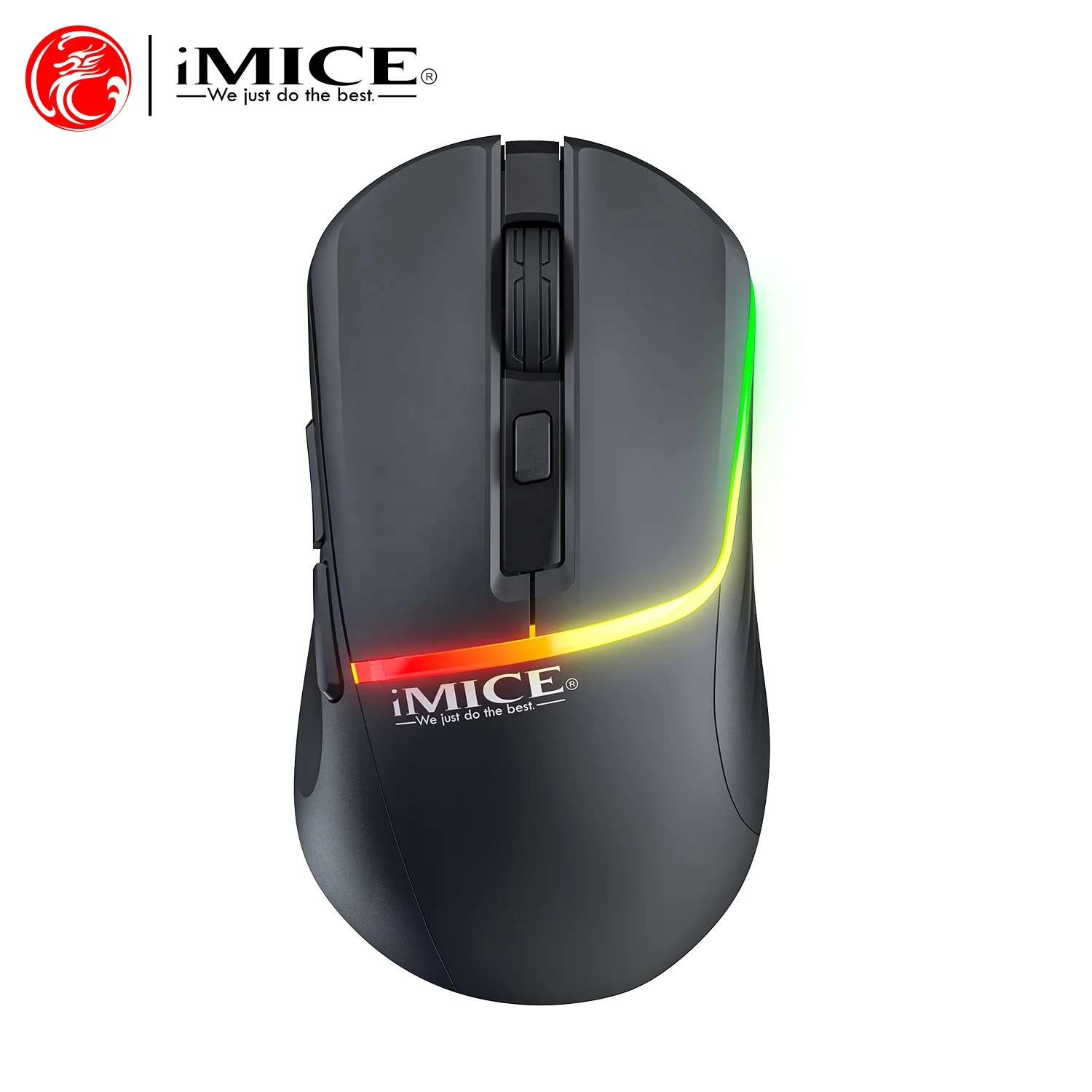 Imice G902 Rgb Light Rechargeable Wireless Mouse Bt5.1+2.4ghz Product Category - Buy Imice G902 ...