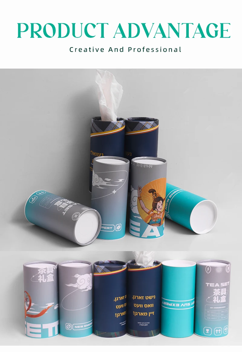 Custom Round Craft Cardboard Push up Paper Boxes Packaging Tubes for ...