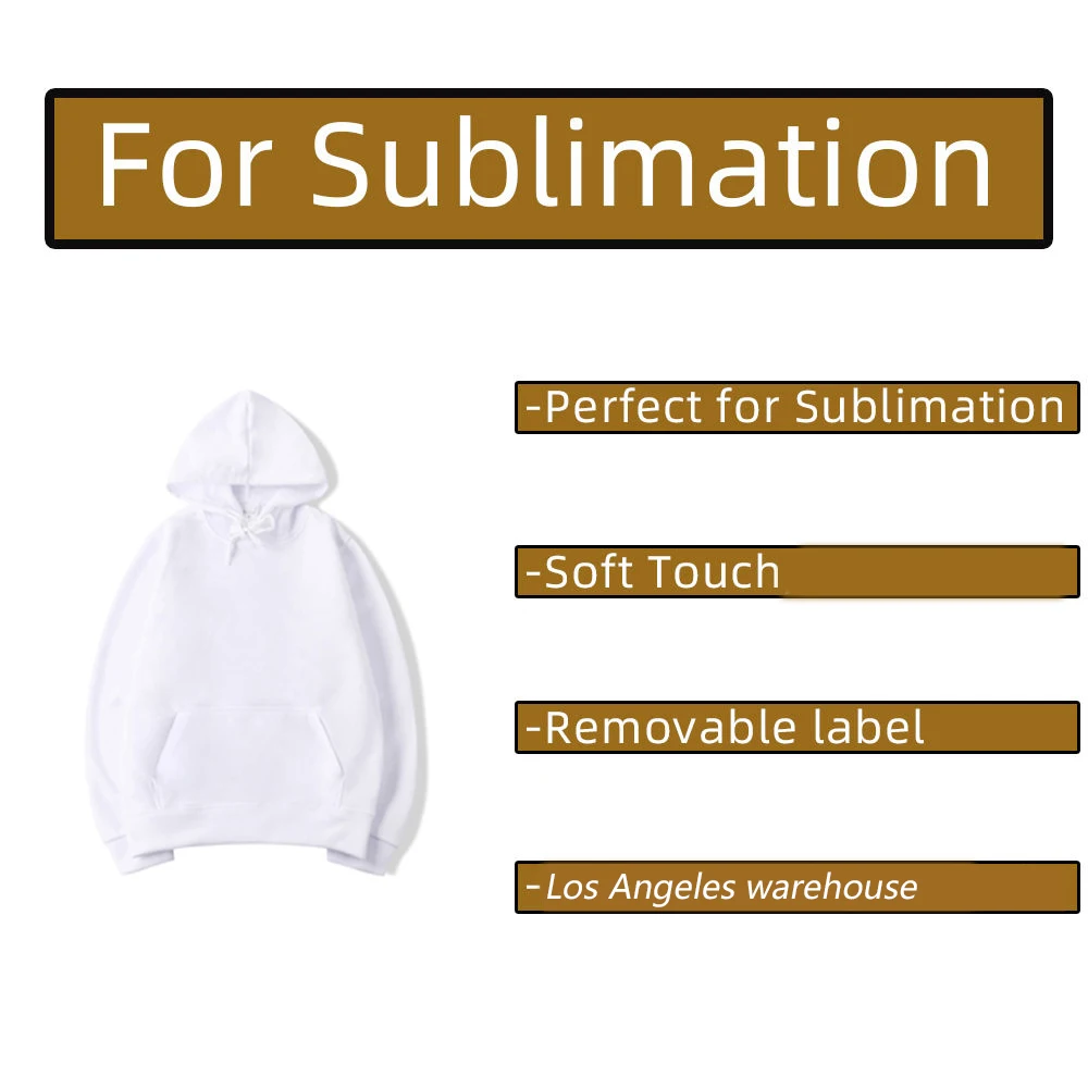 Unisex Sublimation Hoodies - 100% Polyester, Anti-wrinkle