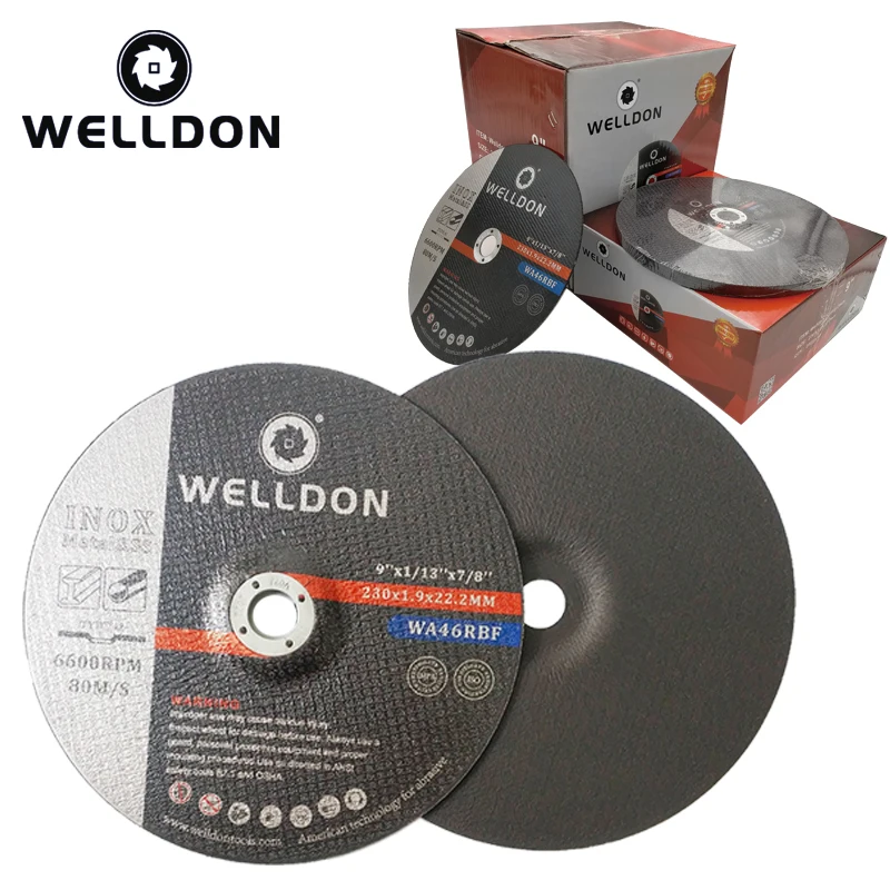 Welldon 9 Inch Cutting Disc 230 Mm Disk Wheel Metal Carbon Stainless ...