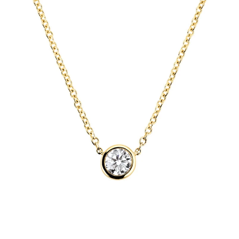 Gemnel Minimalist 925 Sterling Silver 18k Gold Single Bezel Lab Grown ...
