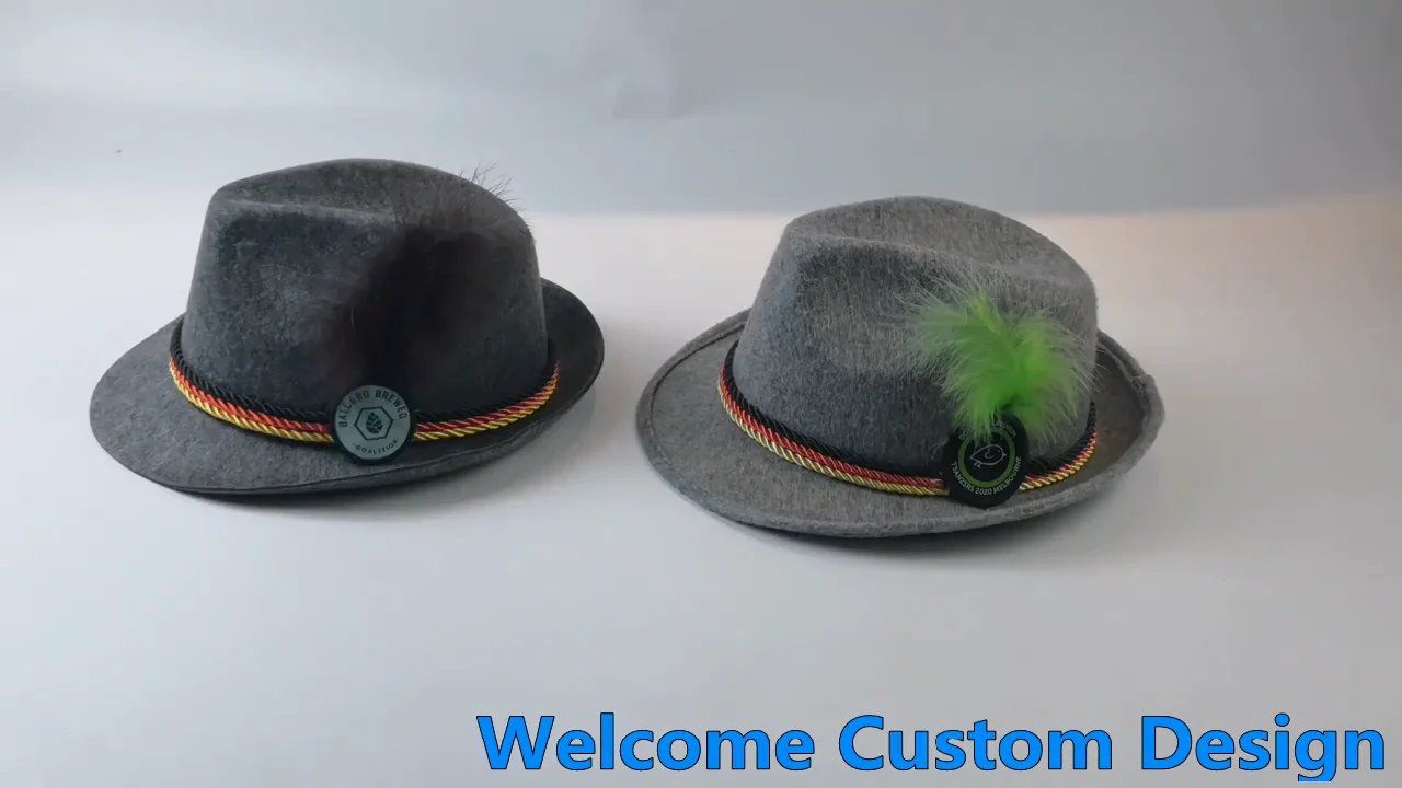 Unisex German Festival Party Hats Custom Label Traditional Bavarian ...