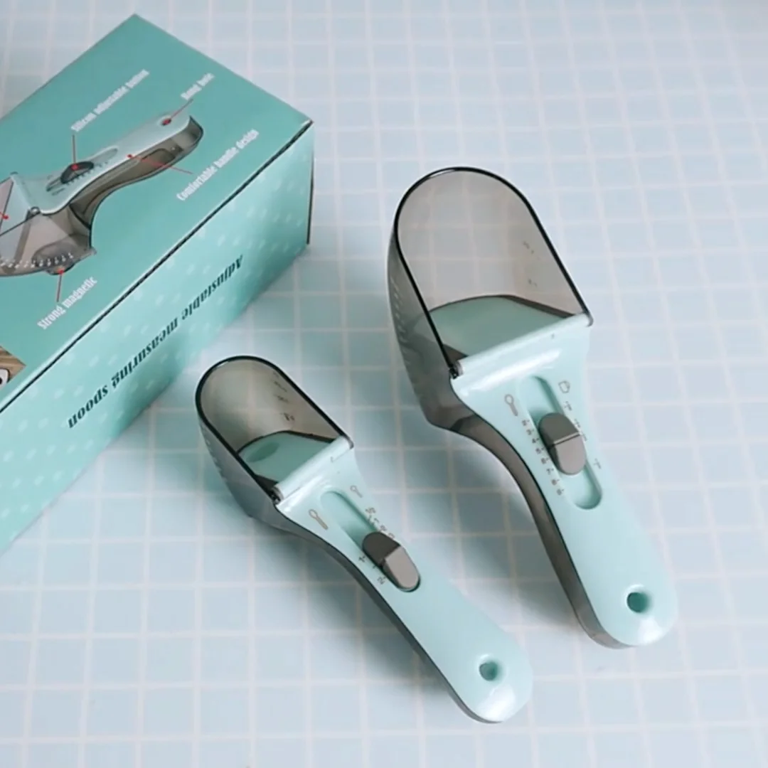 Adjustable Digital Measuring Spoon With Scale Plastic Measuring Cup And ...