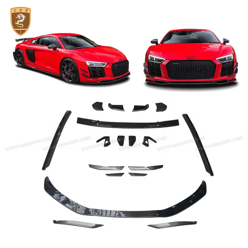 Upgrade Performance Bodykit For Audi R8 2016-2021 Model Car Front Lip ...