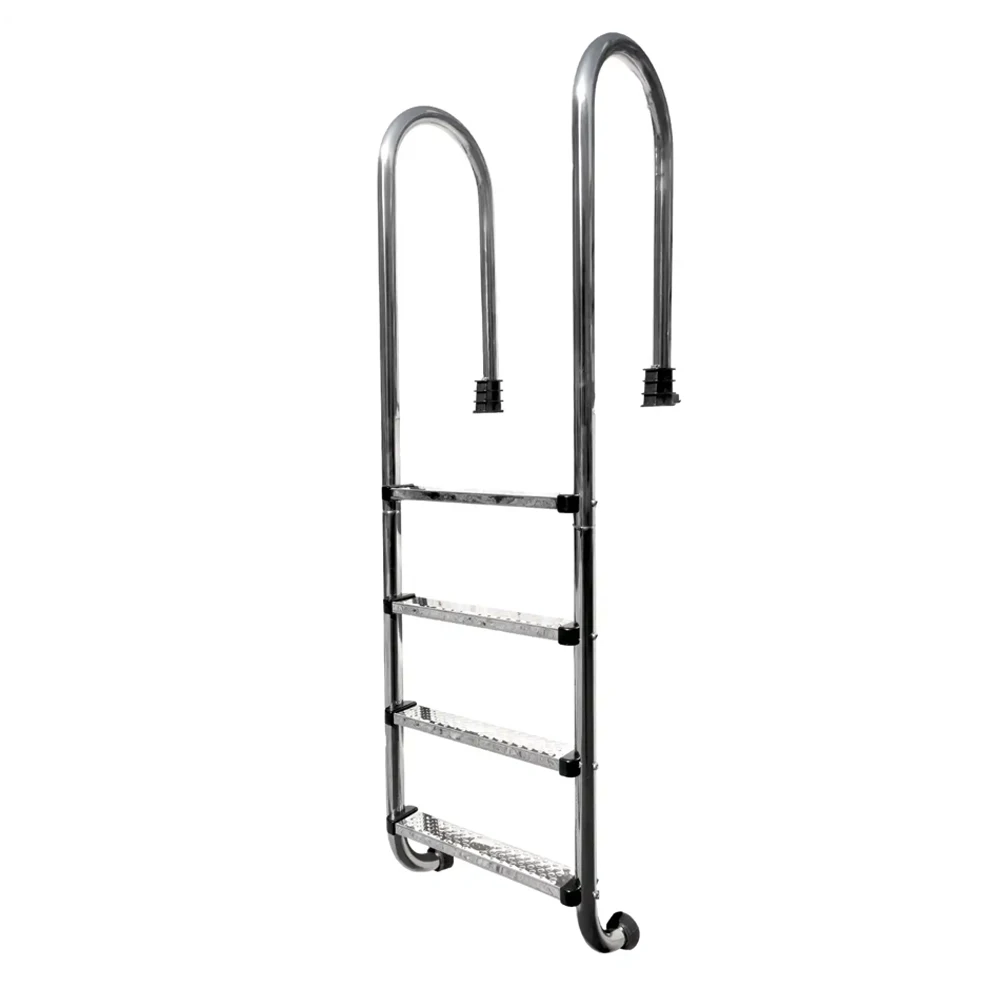 Fibropool U Bend 4 Step Pool Ladder 304 Stainless Steel Designed For