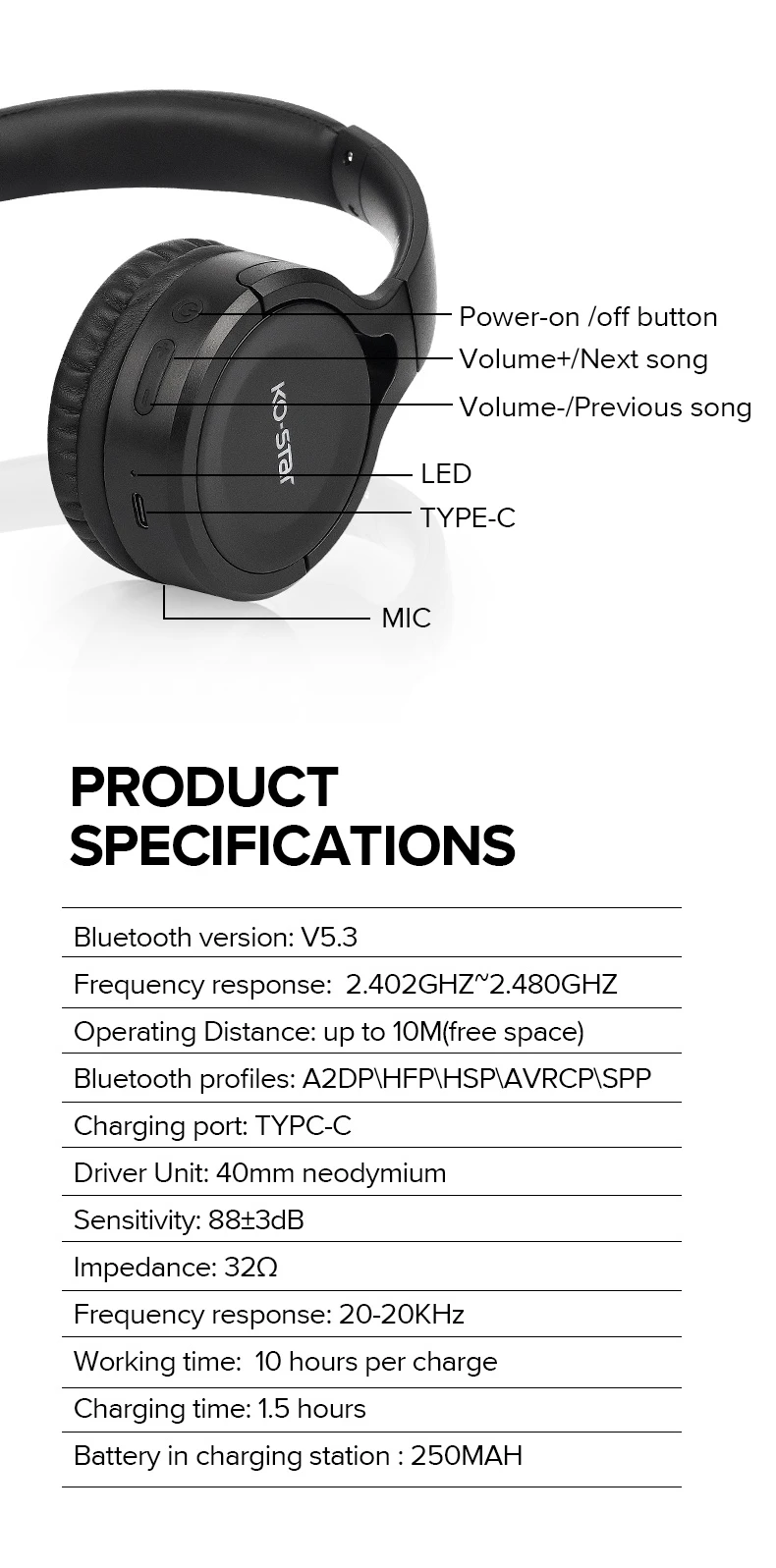 Guangdong Headphone Bluetooth New Model 2023 Foldable Bluetooth ...