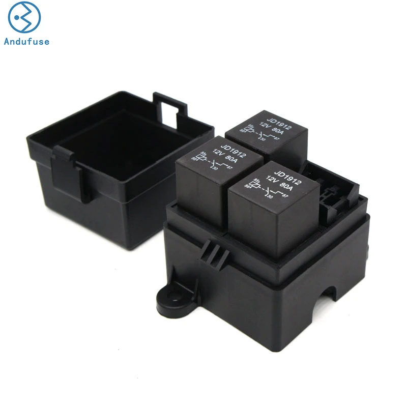 12V Fuse and Relay Box Block Kit 6 Slots Universal ATC/ATO Blade Fuse ...