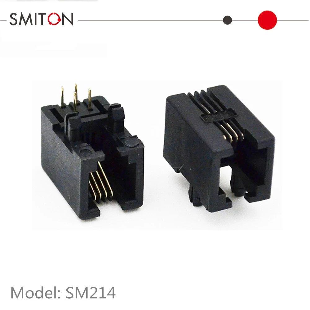 Rj9 4p4c Modular Jack Female Connector - Buy Rj9 Female Connector rj9 4p4c Female Connector rj9 ...