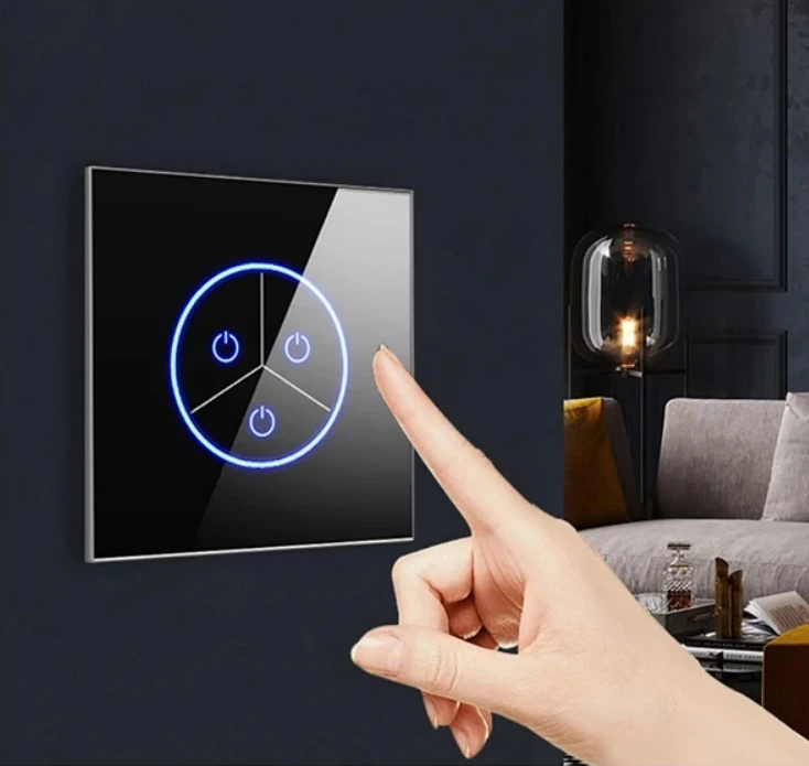 Smart Touch Wall Light Switch - Control with Voice & App