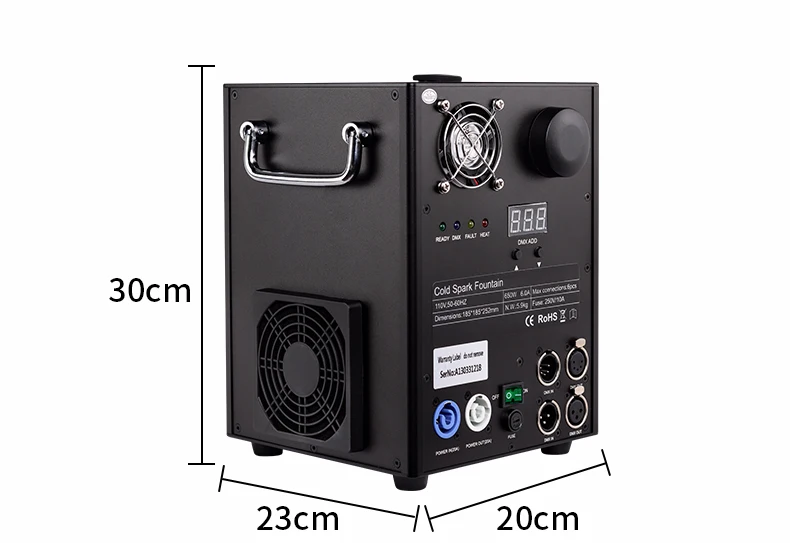 Factory Price Cold Sparkler Machine Wireless DJ DMX512 Remote Control ...