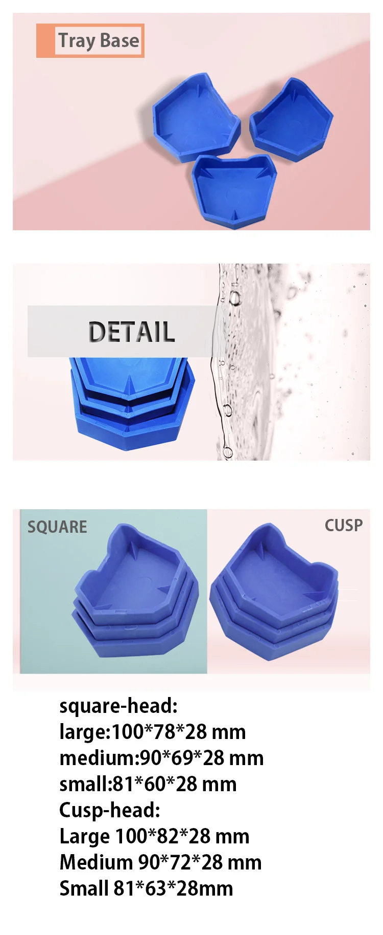 Oral Dental Lab Model Former Base Molds Disposable Dental Impression ...