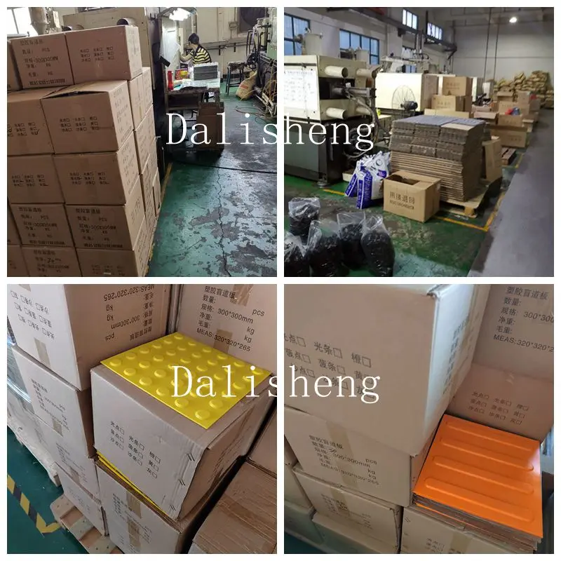 Plastic PVC TPU Rubber Tactile Paving Tile Mat ABS