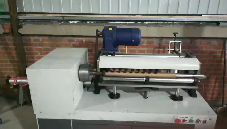 Multi Knives Paper Tube Cutting Machine Cardboard Tube Roll Cutting ...