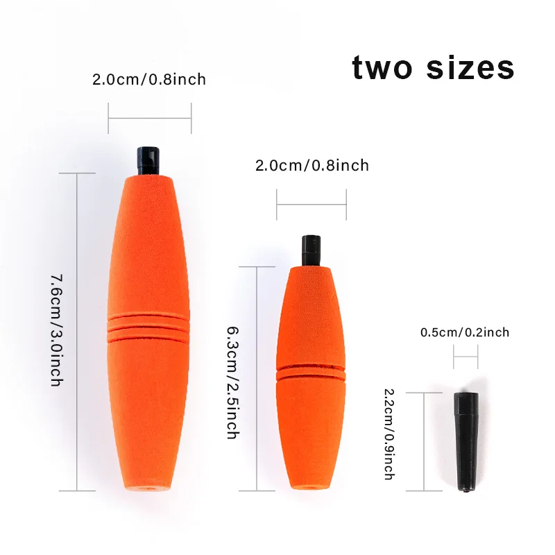 WONDERSEE EVA Foam Cigar Fishing Floats - Durable & Versatile