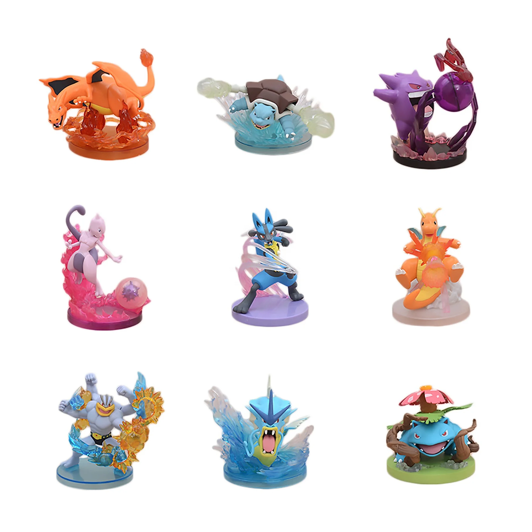 Pokemon Combat Scenes Pokemon Toys Action Figures Anime Wholesale ...