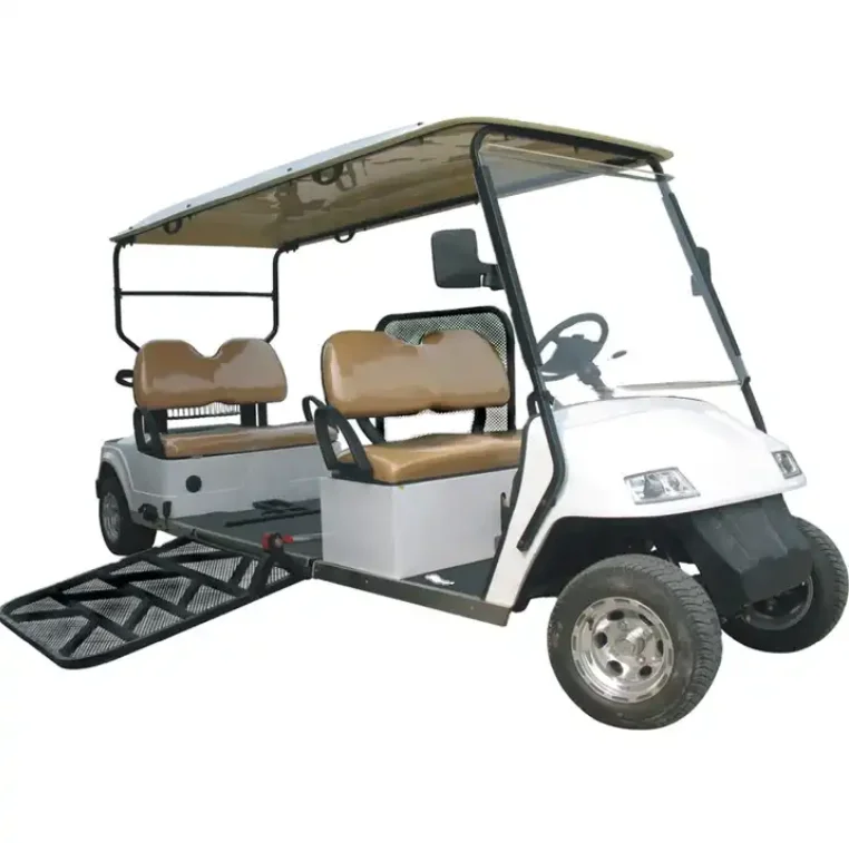 Electric Golf Cart For Disabled With Rear Flip Seat From Oem Factory ...