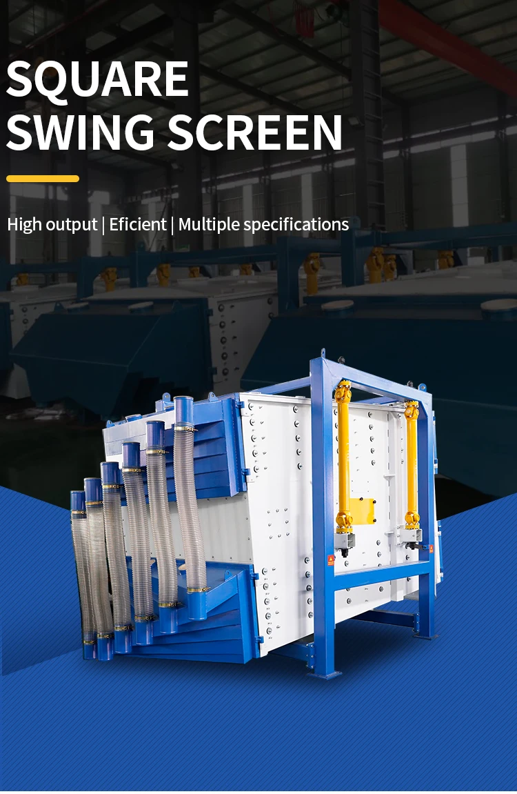 Large Output Square Swinging Vibrating Sieve Multi-layer Screening ...