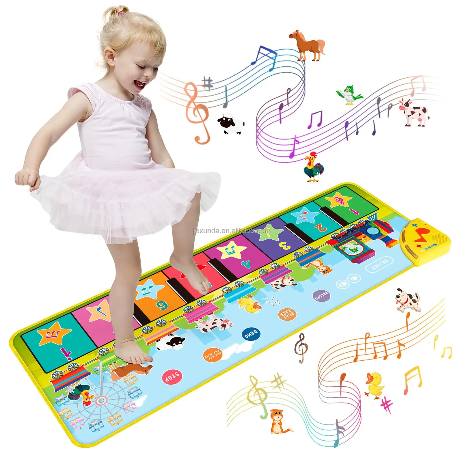 Jiexunda Children's Piano Music Blanket - Interactive Fun