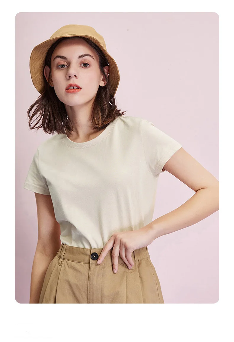 Wholesale 180g Pure Color 100% Cotton T-Shirts with Custom Logo