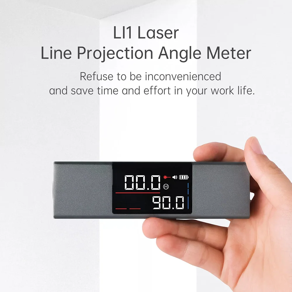 Dual Laser Protractor Level Rule Angle Meter Gauge Digital Inclinometer ...