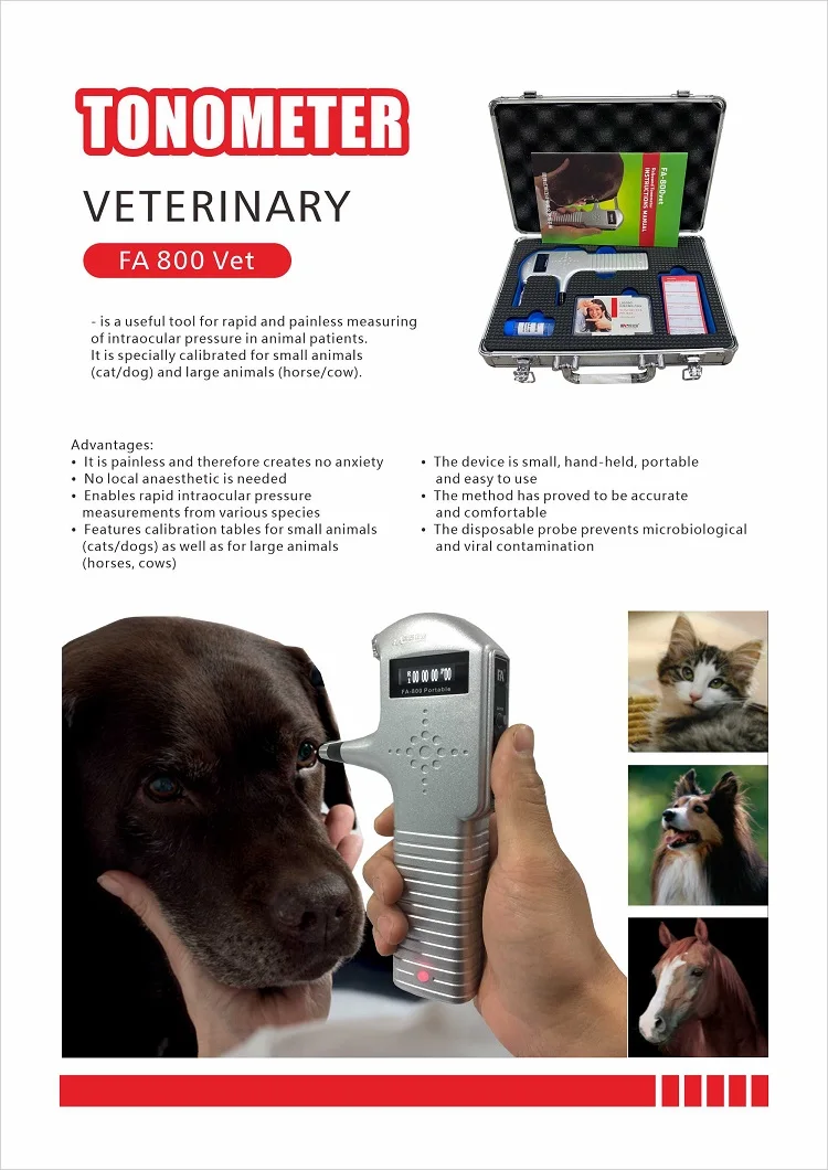 Veterinary Tonometer for Dogs and Cats - Portable & Durable