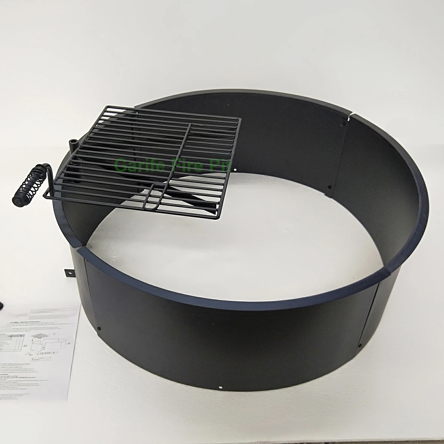 Black Outdoor Heater Heating Round Stove Brazier Outdoor Patio Garden ...