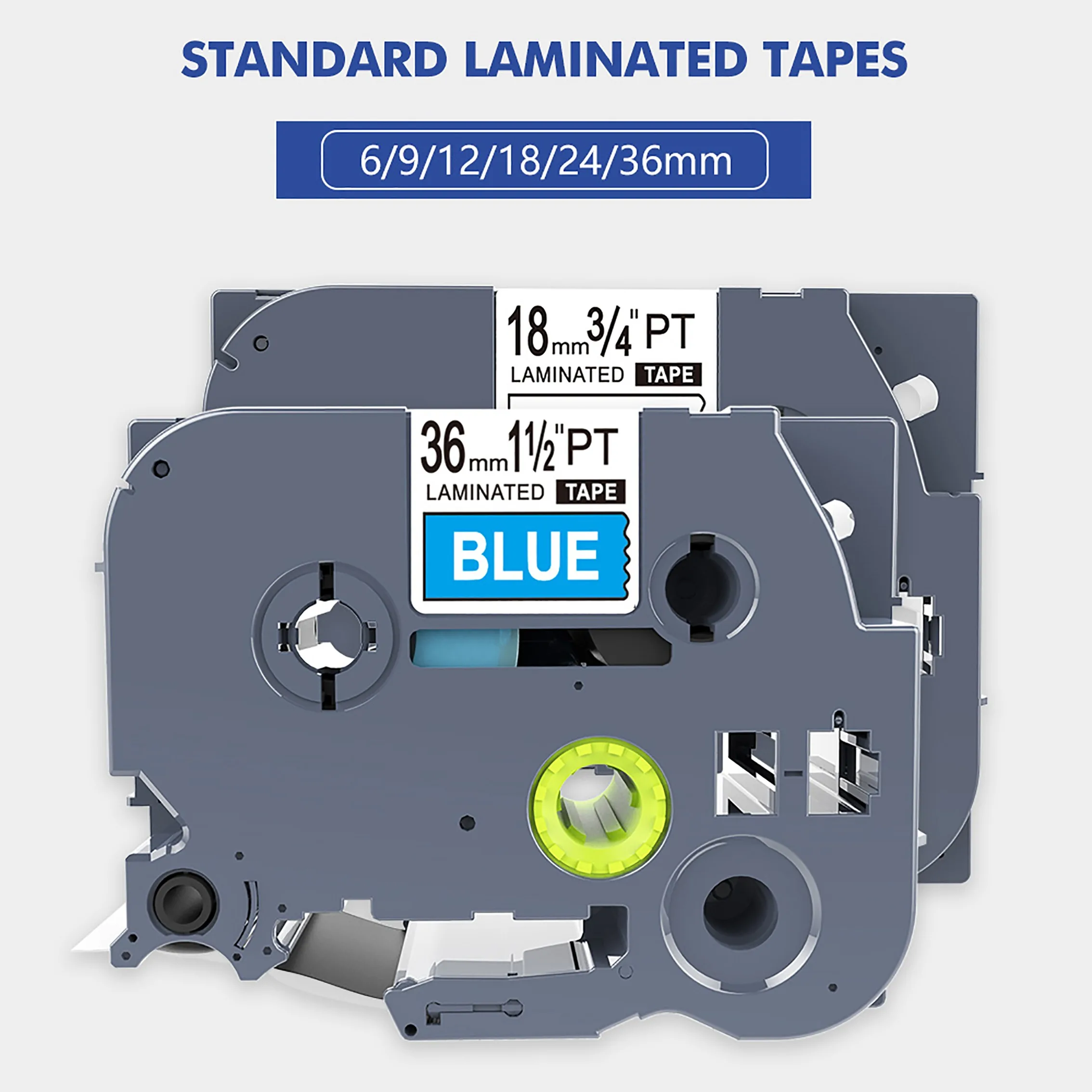 Tze 261 Tze-261 Black On White Compatible 36mm Laminated Tape Label ...