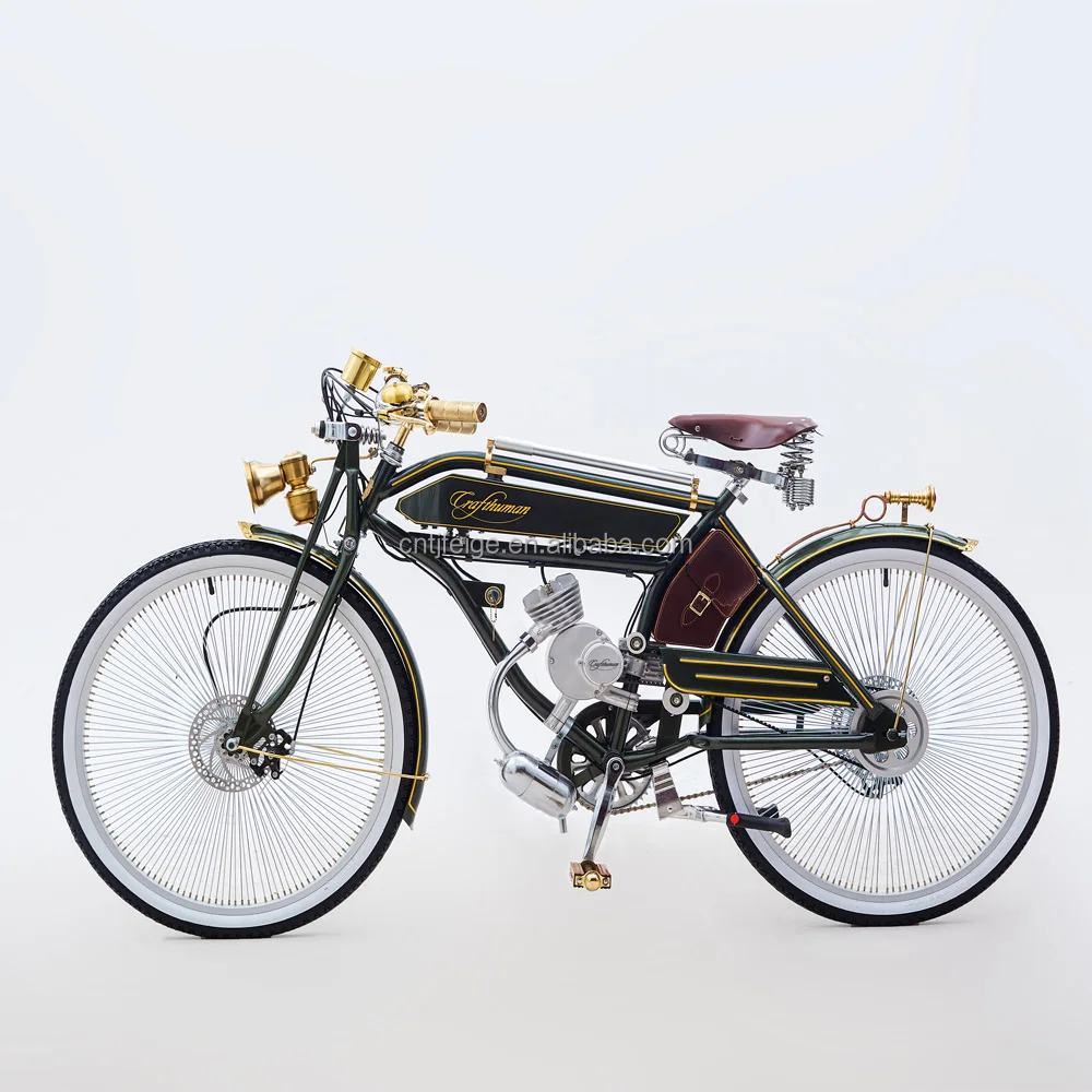 Vintage Electric Retro Bicycle with 60KM Mileage & Comfort Saddle