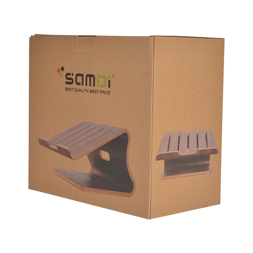 Samdi 2023 Wooden Ergonomic Laptop Stand Laptop Table Stand - Buy ...