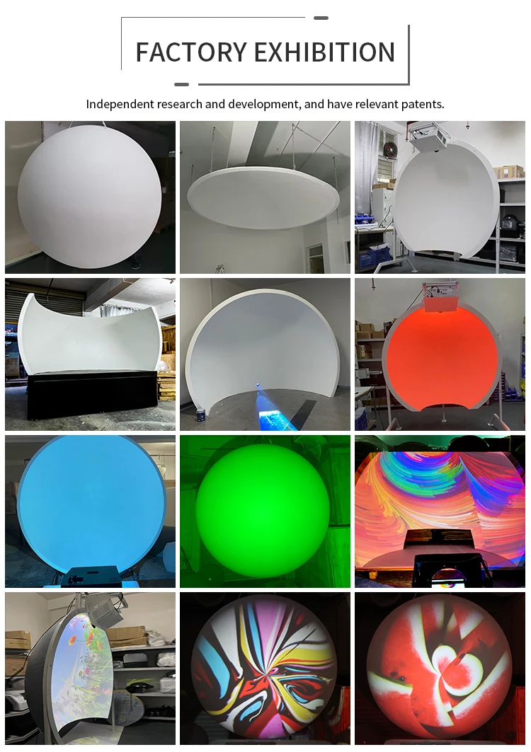 Seeball 3m Diameter Virtual Simulation Flying Dome Screen Frp Special ...