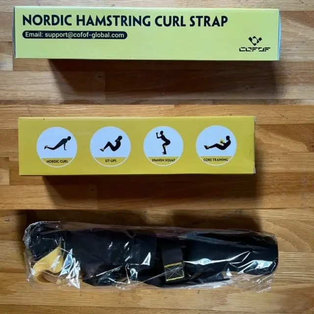 Wellshow Adjustable Nordic Hamstring Curl Strap Spanish Squats Home ...