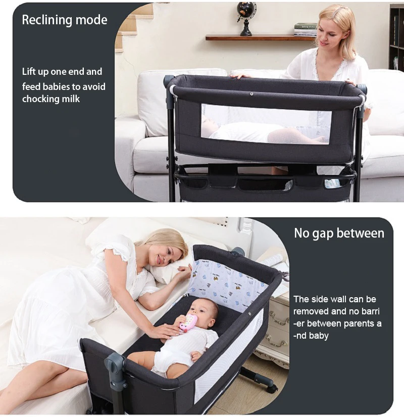 Wholesale High Quality Newborn Bedside Crib - Safe & Comfortable