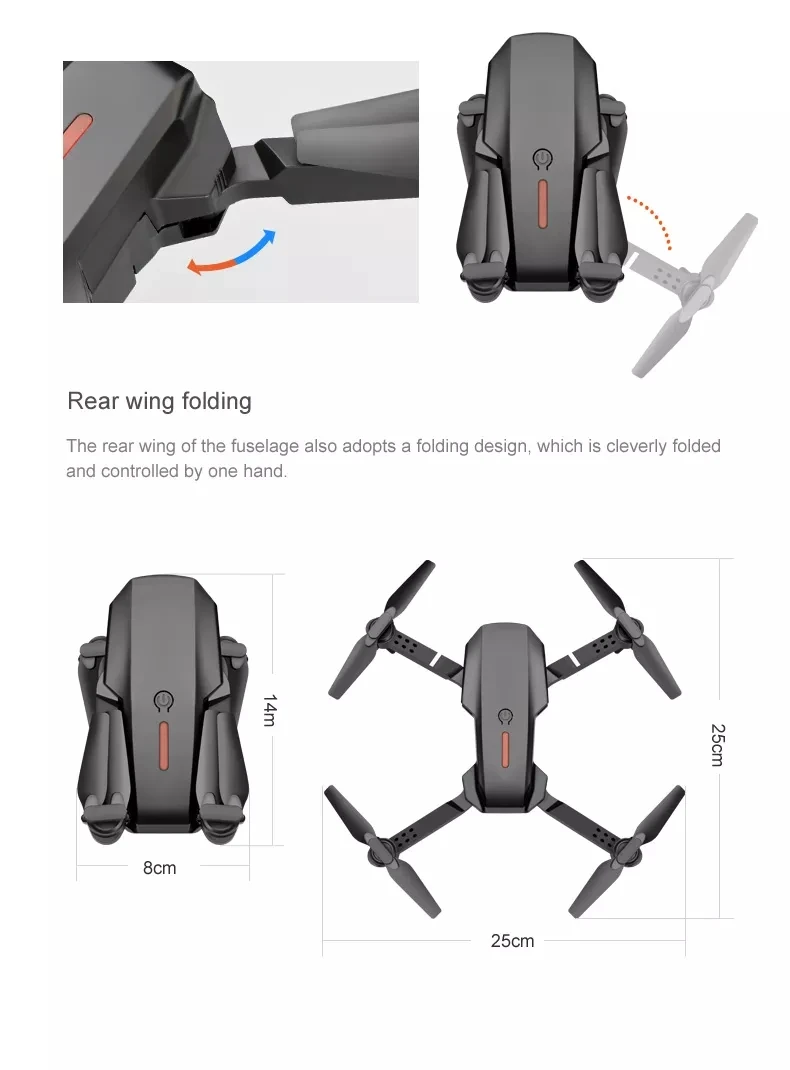 Original Drones Factory Foldable E88 Professional Quadcopter
