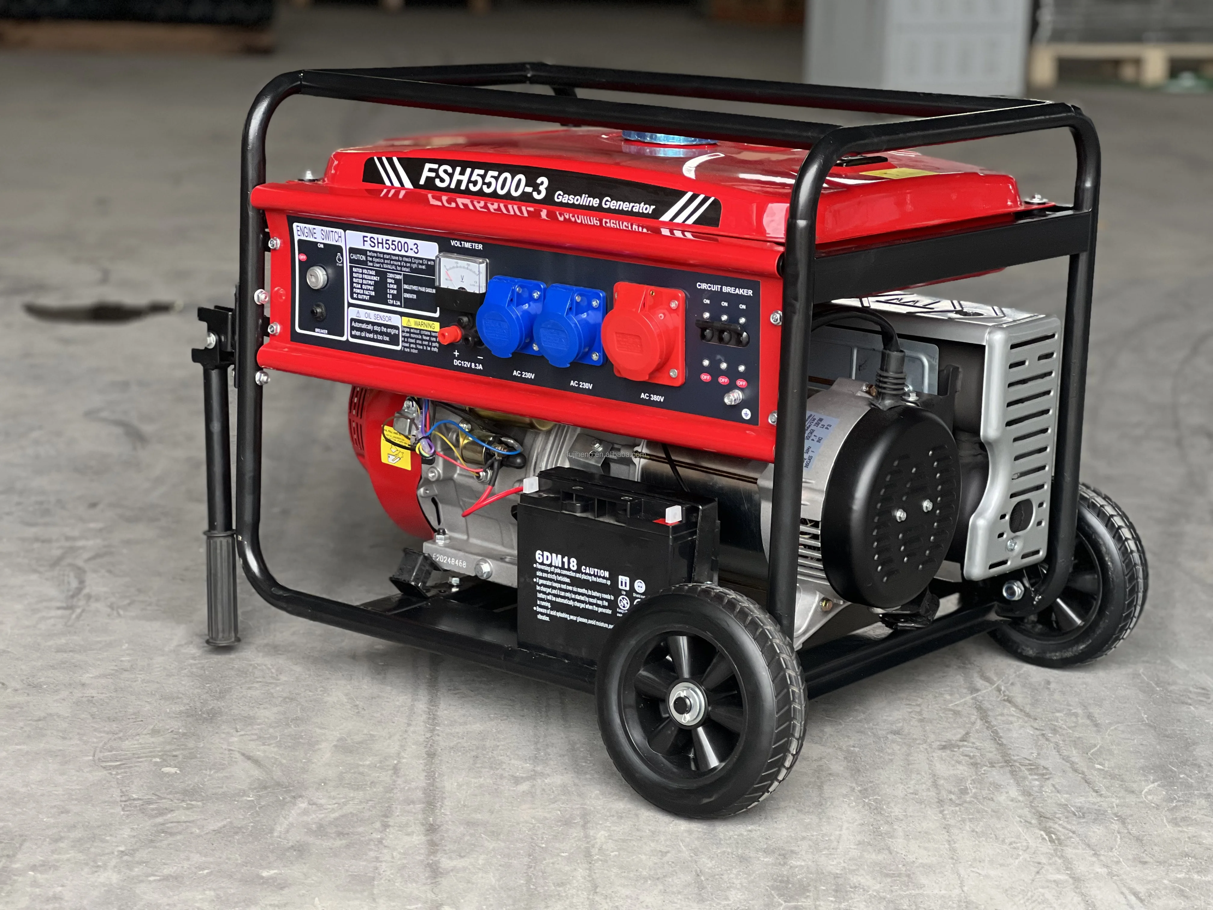 8kw 10kw Single Phase Gasoline Generator Set - High Productivity