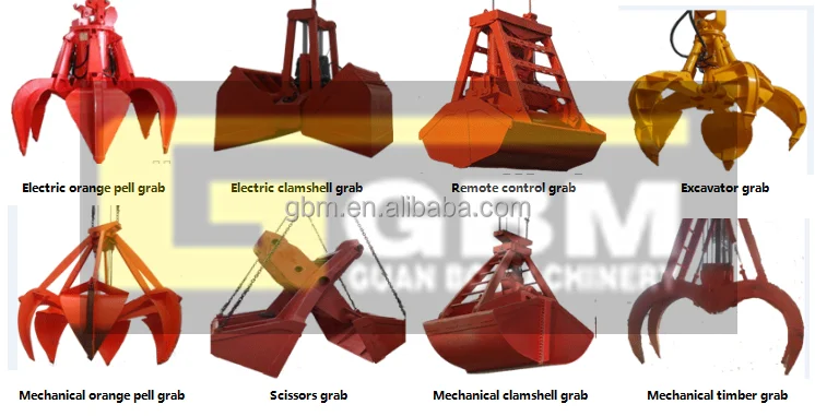 4 Ropes Mechanical Clamshell Grab Buckets for Ship Unloader
