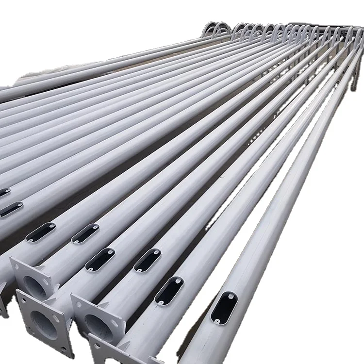 Electrostatic Spraying Conical Street Light Pole And Cross Arm - Buy ...