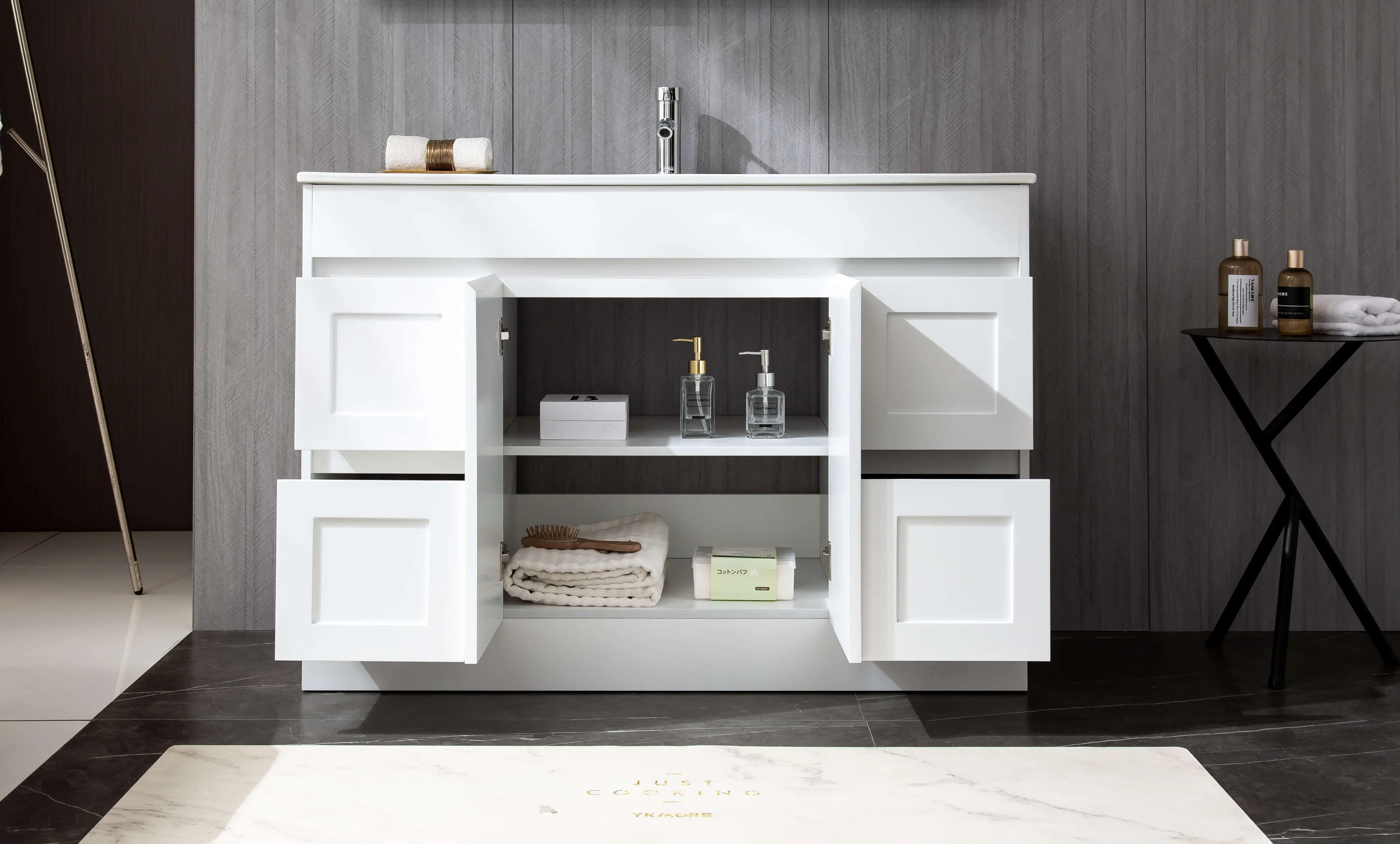 Modern Simple Hotel Hand Washing Basin Bathroom Cabinet Combination ...