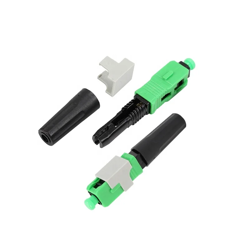 Lc Fiber Optic Fast Connector Quick Assembly Connector Ftth Drop Cable ...