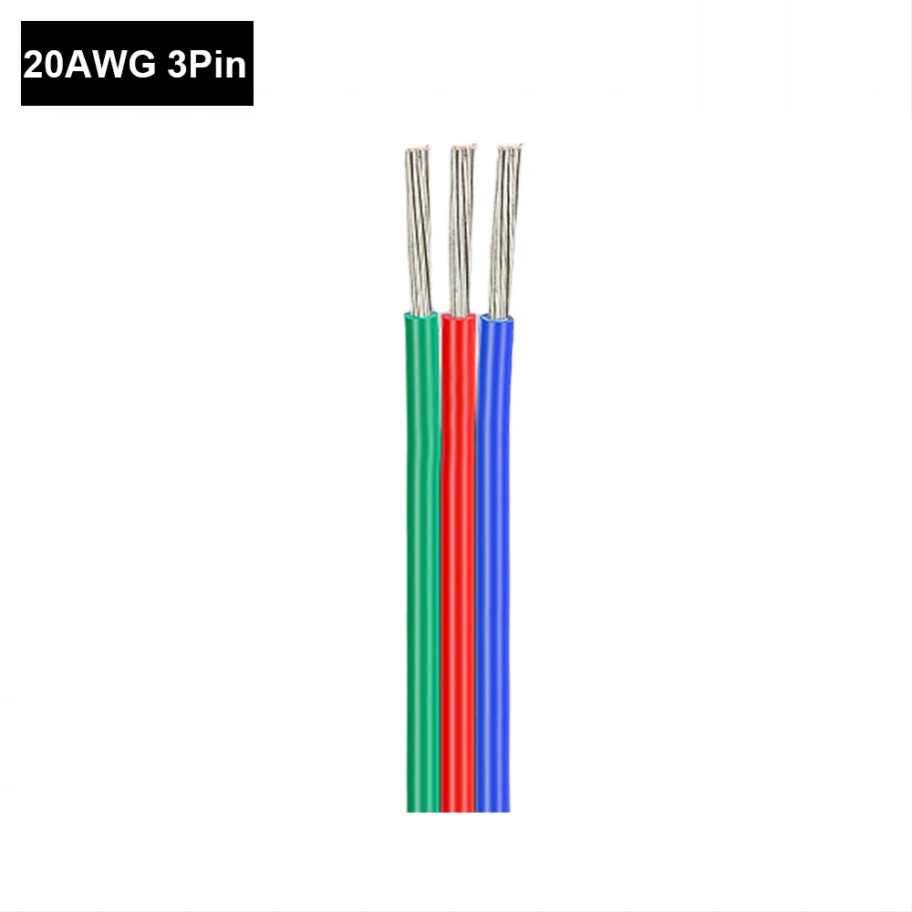 Custom Length LED Light Strip Extension Cables - Durable