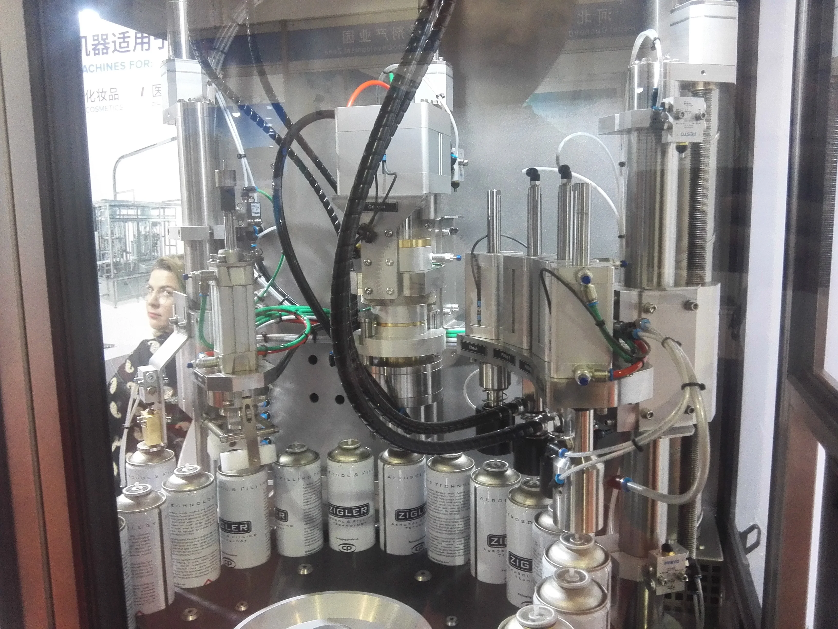 Industrial Aerosol Filling Machine Lpg Butane Propane Pentane ...