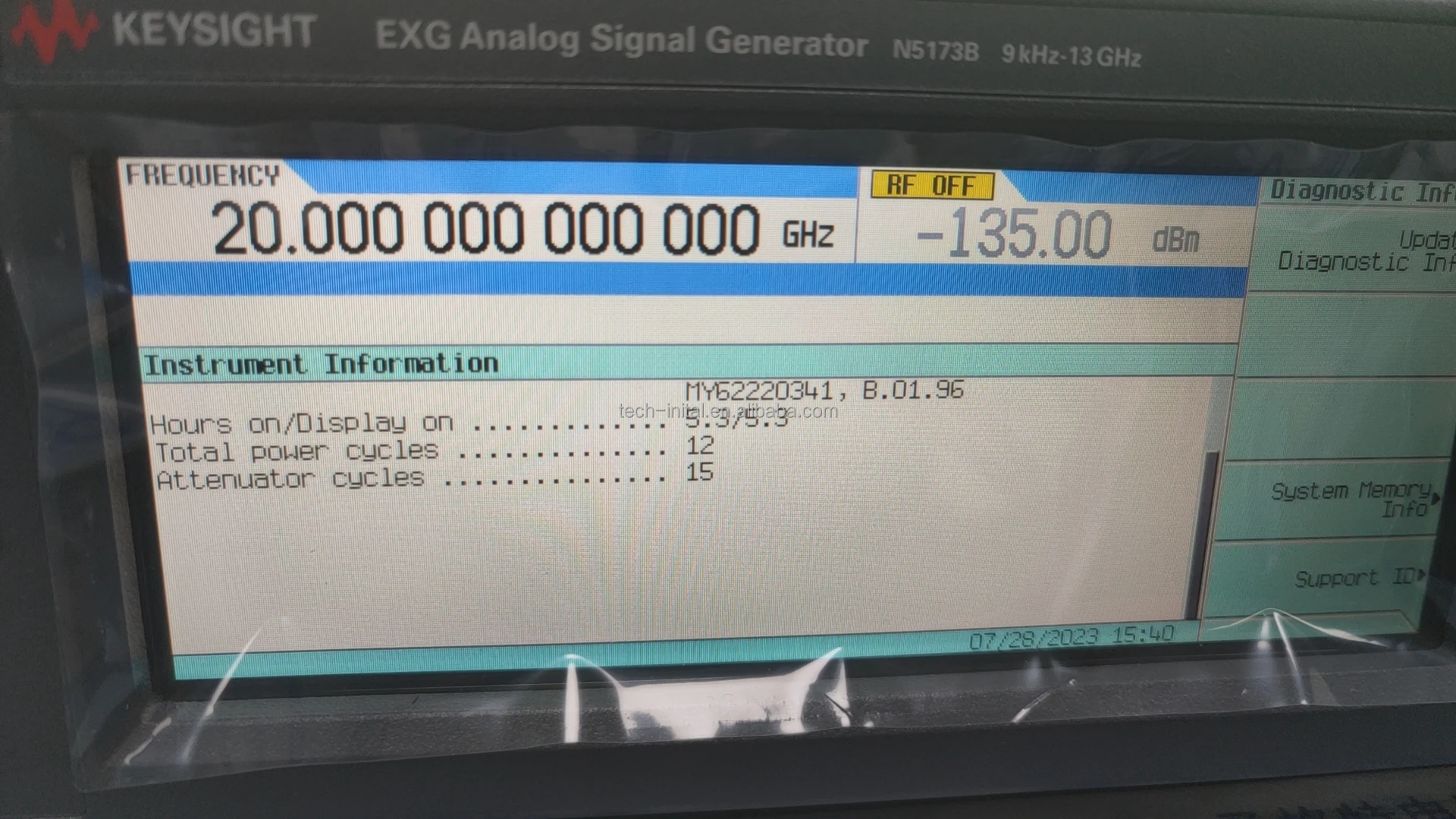 Exg X-series Signal Generator N5173b Microwave Analog - Buy Exg X ...