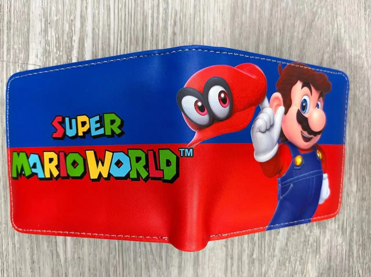 49 Design High Quality Mario Short Regular Bifold Pu Wallet With Zipper ...