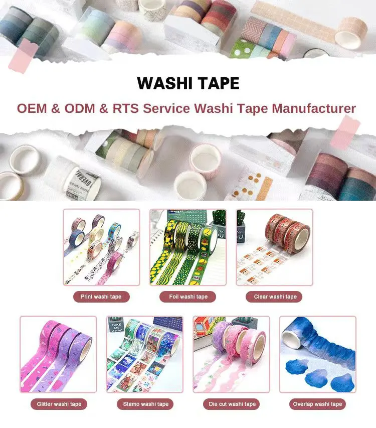 Single Sided Pressure Sensitive Weak Adhesive Masking Washi Tape - Buy ...