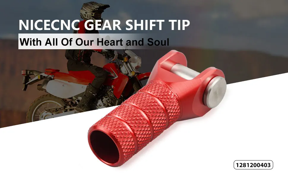 Nicecnc Billet Aluminum Red Cnc Gear Shifter Shift Lever Tip For Honda ...